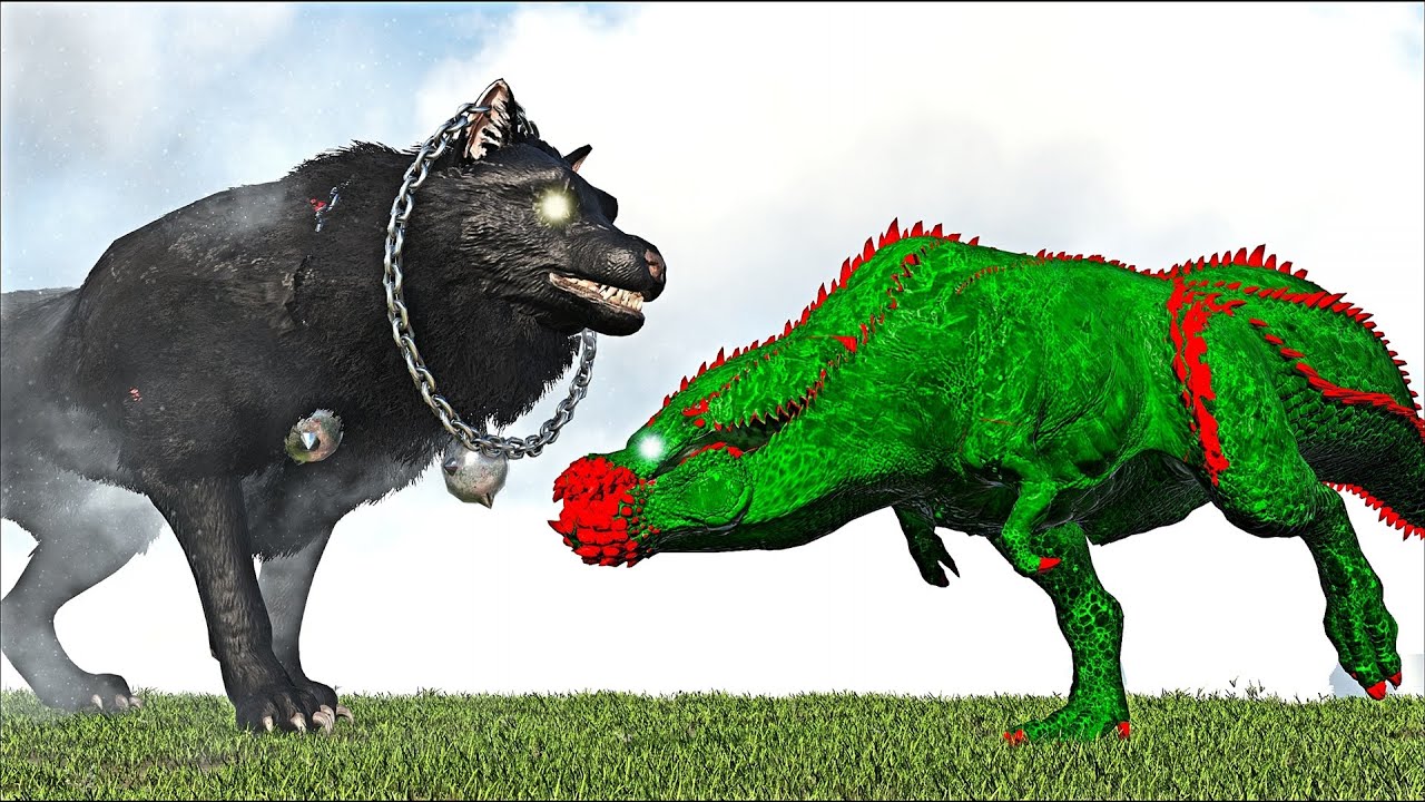 DEVILJHO SUPER-PREDATOR MHW VS FENRIR THE BEAST OF RAGNAROK (ARK ...