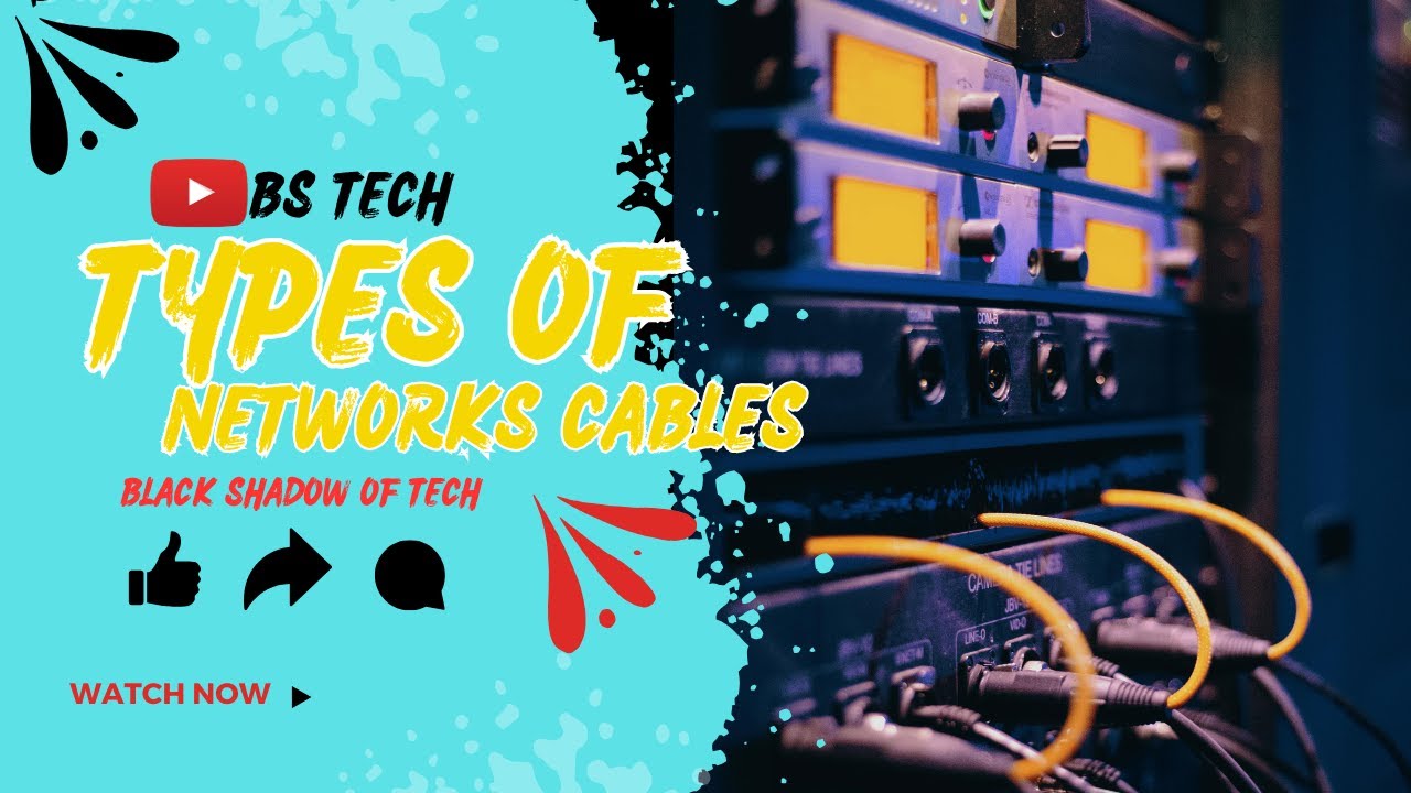 TYPES OF NETWORK CABLES |THE MOST COMMON CABLES INCLUDE #COAXIALCABLE ...