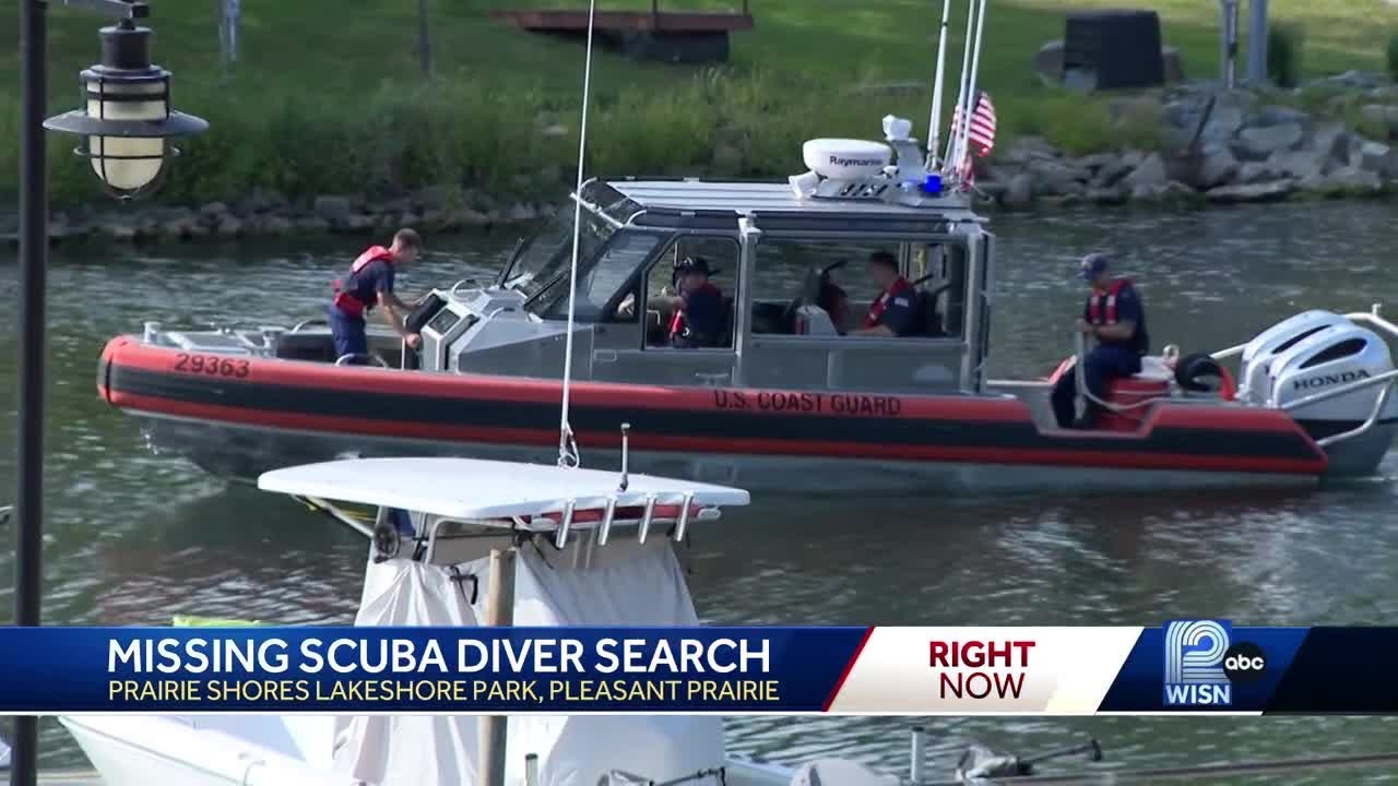 Missing scuba diver search taking place off Kenosha County coast - YouTube