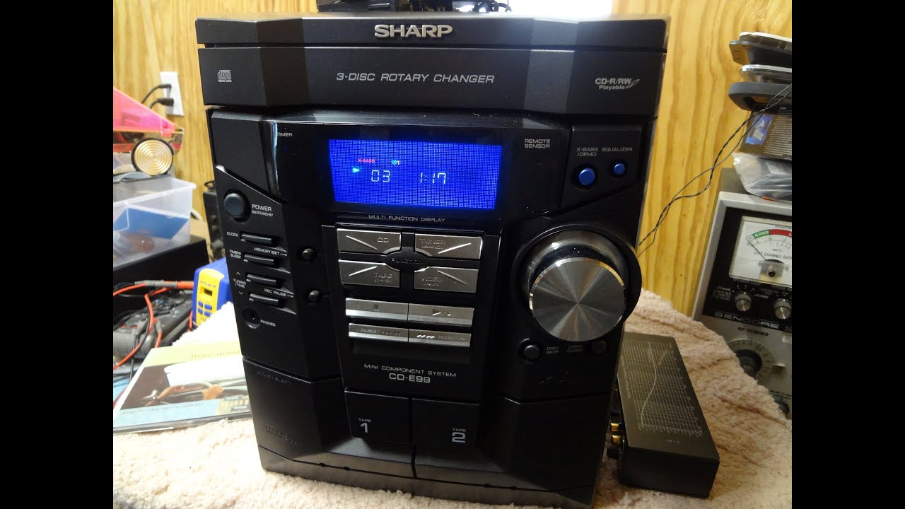 Sharp CD E99 thrift store relic - YouTube