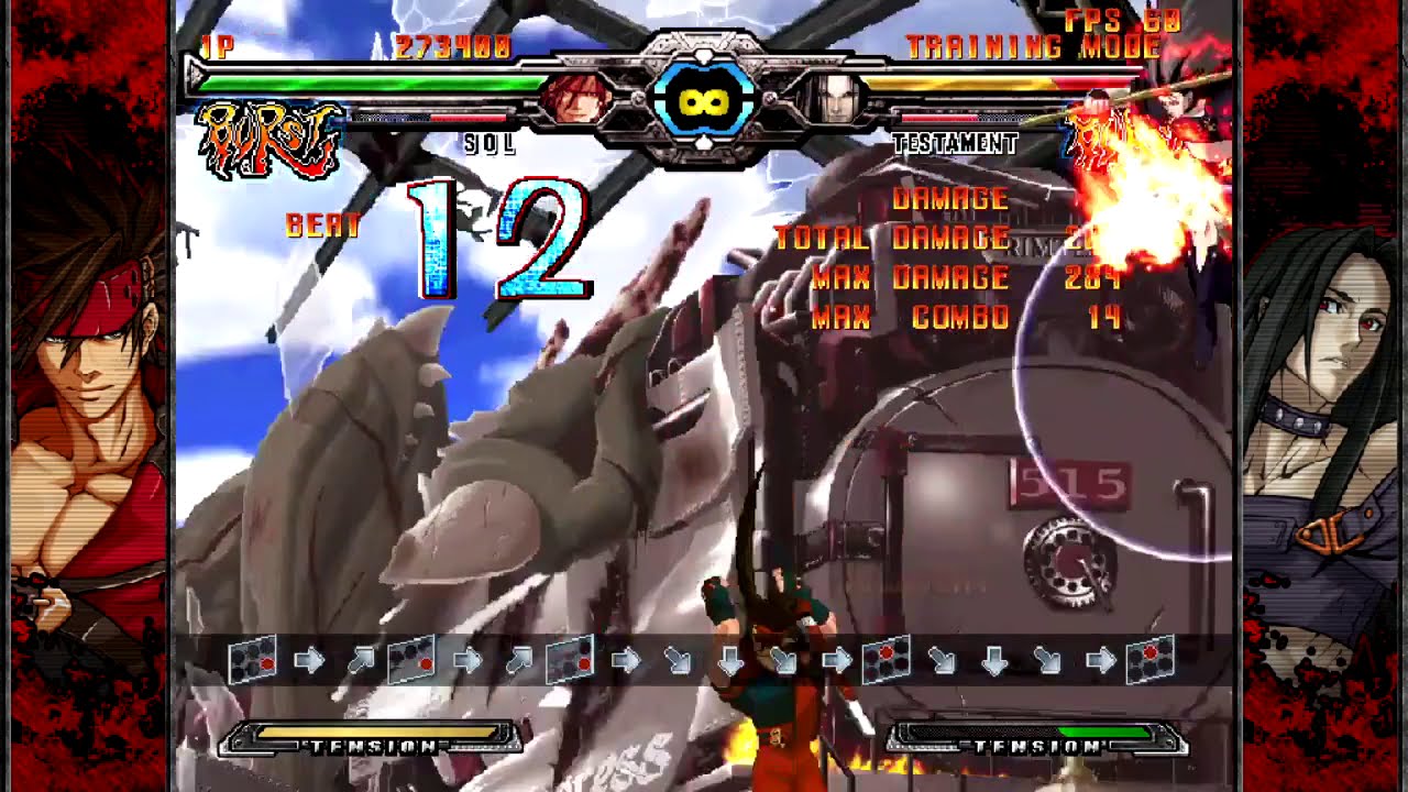 [GGXXAC+R] EX Sol - Bandit Revolver into Dustloop - YouTube