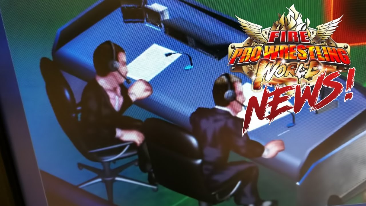 Fire Pro Wrestling World | News - Commentary Tables! - YouTube
