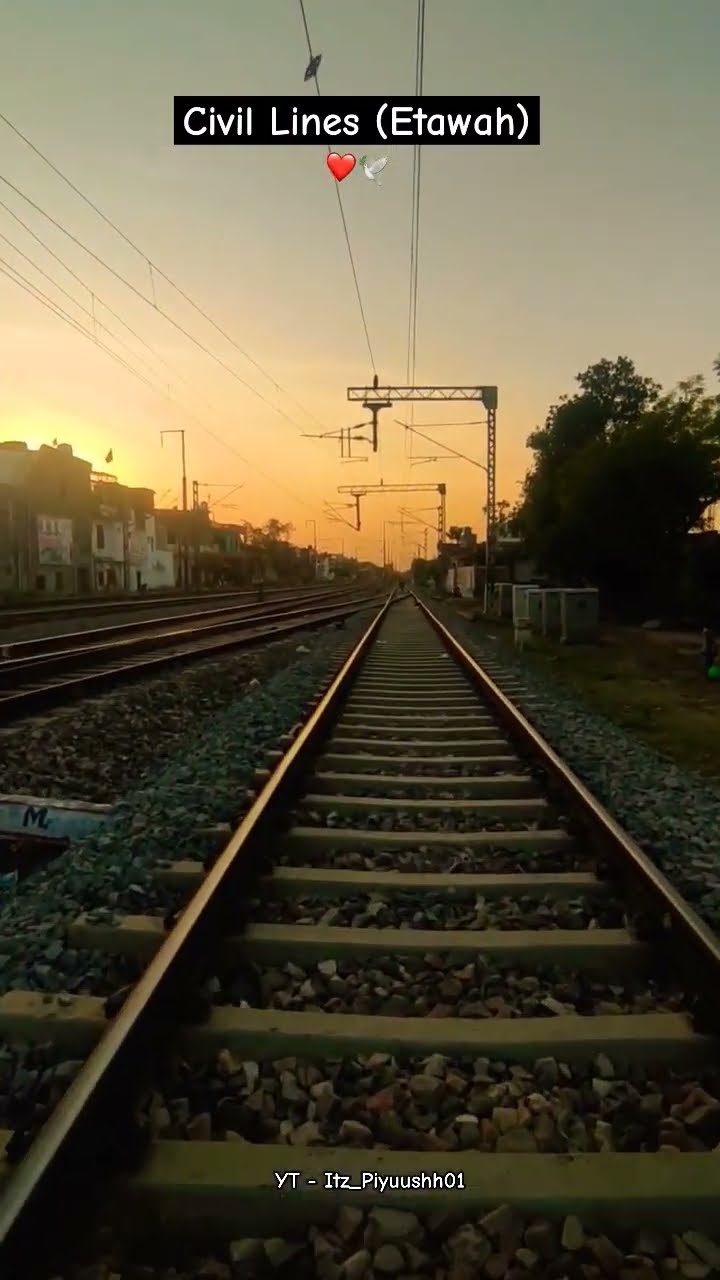 Civil Lines (Etawah) #etawah #railwayline #civillines #track #railway # ...