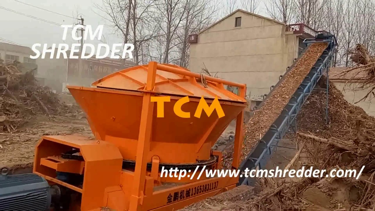 Large Wood Chipper - YouTube