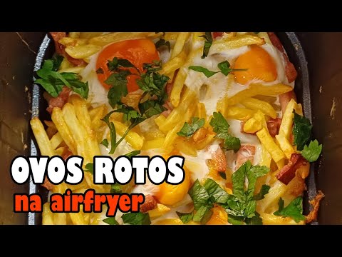 Ovos Rotos na Airfryer | Simples, rápido e Delicioso! #receitas #lanche #gastronomia #receitasimples