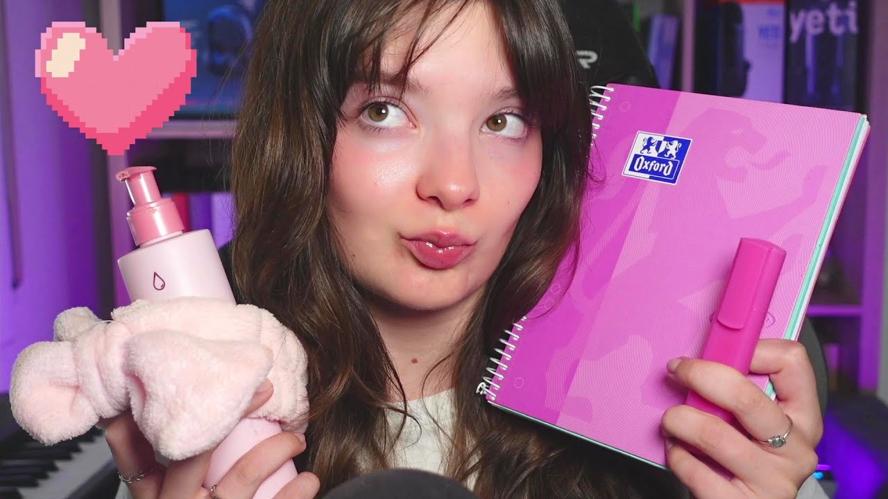 💗ASMR PINK TRIGGERS (random sounds for sleeping) asmr en ESPAÑOL💕 - YouTube