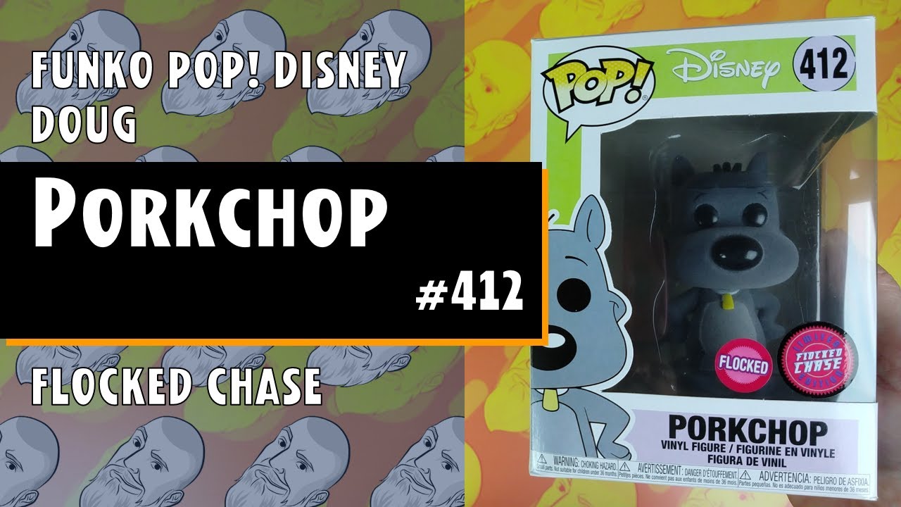 Funko Pop Disney: Doug - Porkchop - #412 - Flocked Chase // Just One ...