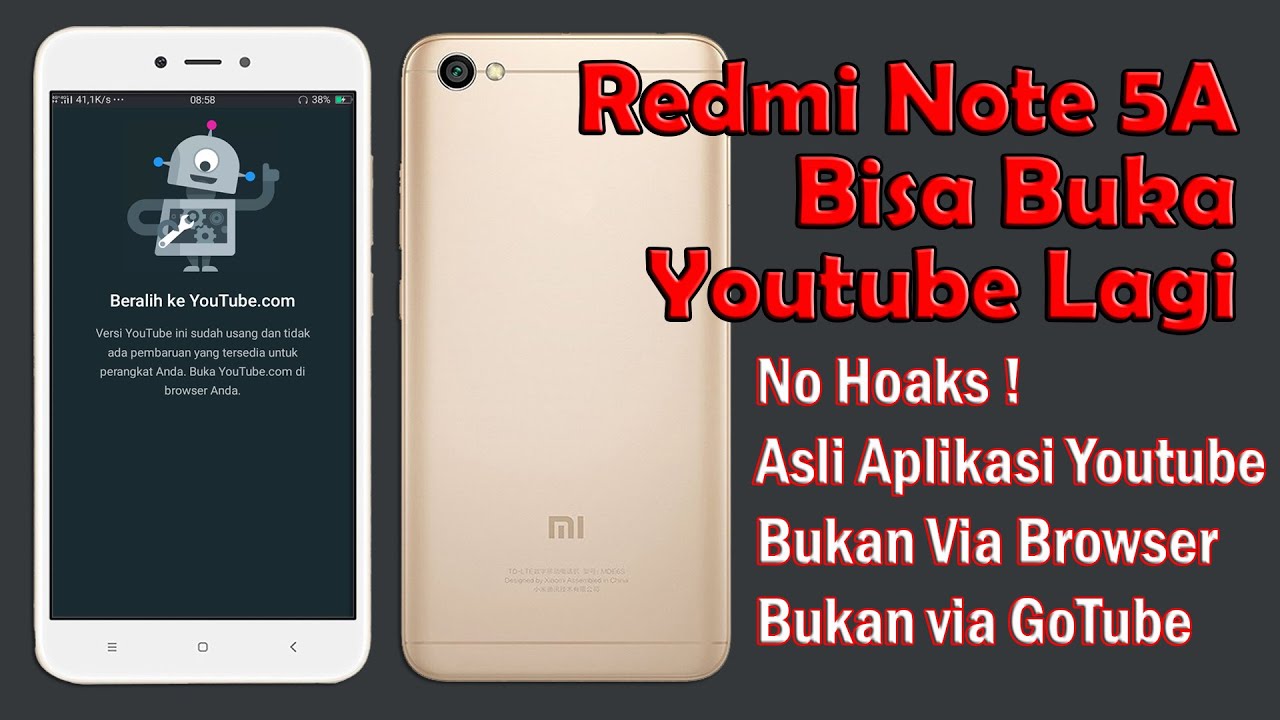 Cara Atasi Redmi Note 5A Tidak Bisa Buka YouTube | Gunakan Trik Ini ...