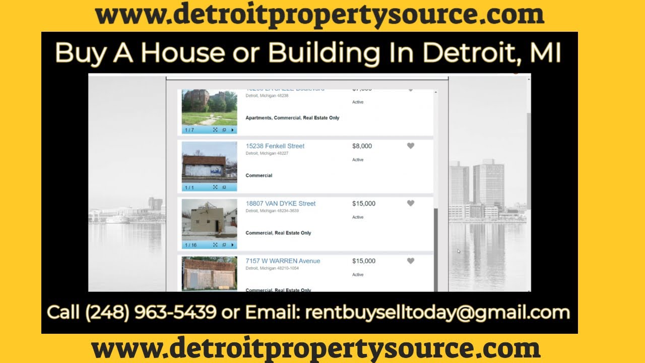 Invest In Detroit 2021 ★ Driving Around Checking Out The Detroit Real ...