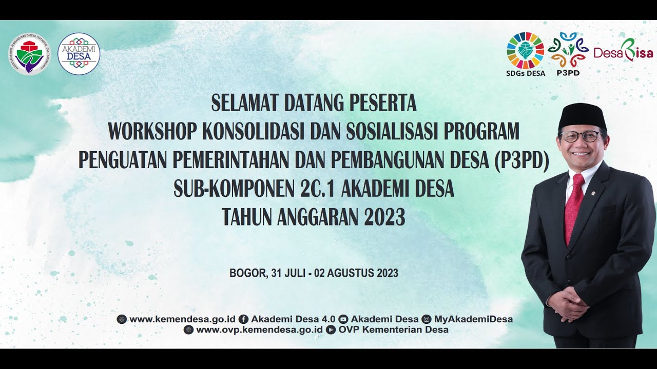 Workshop Konsolidasi dan Sosialisasi Program P3PD AKADEMI DESA Tahun ...
