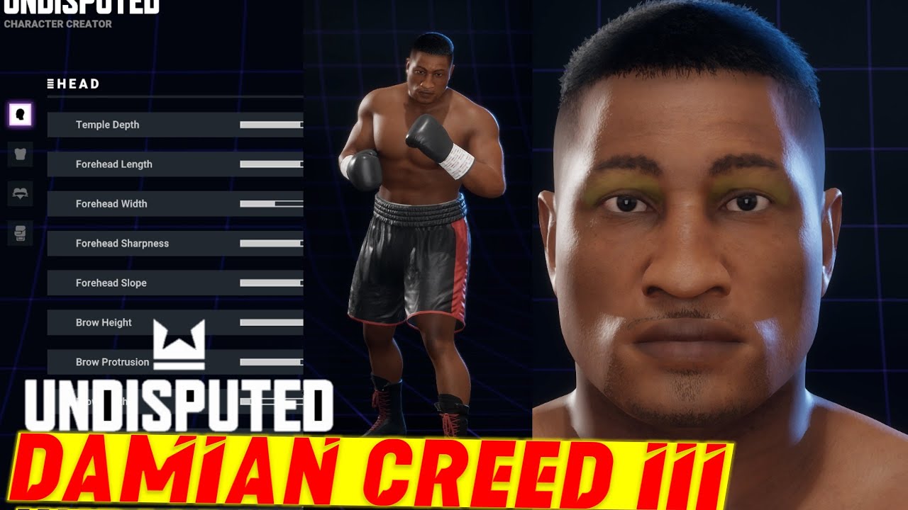 How to make Damian Anderson in Undisputed (CAF Formula) - YouTube