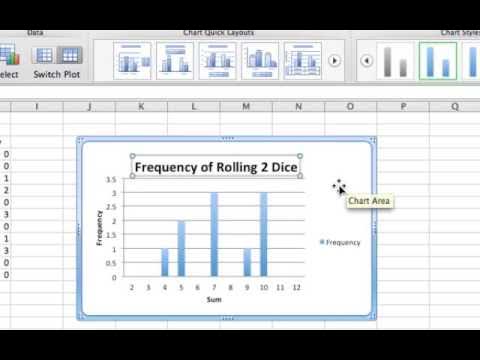 Dice Rolling Simulation using Excel - YouTube