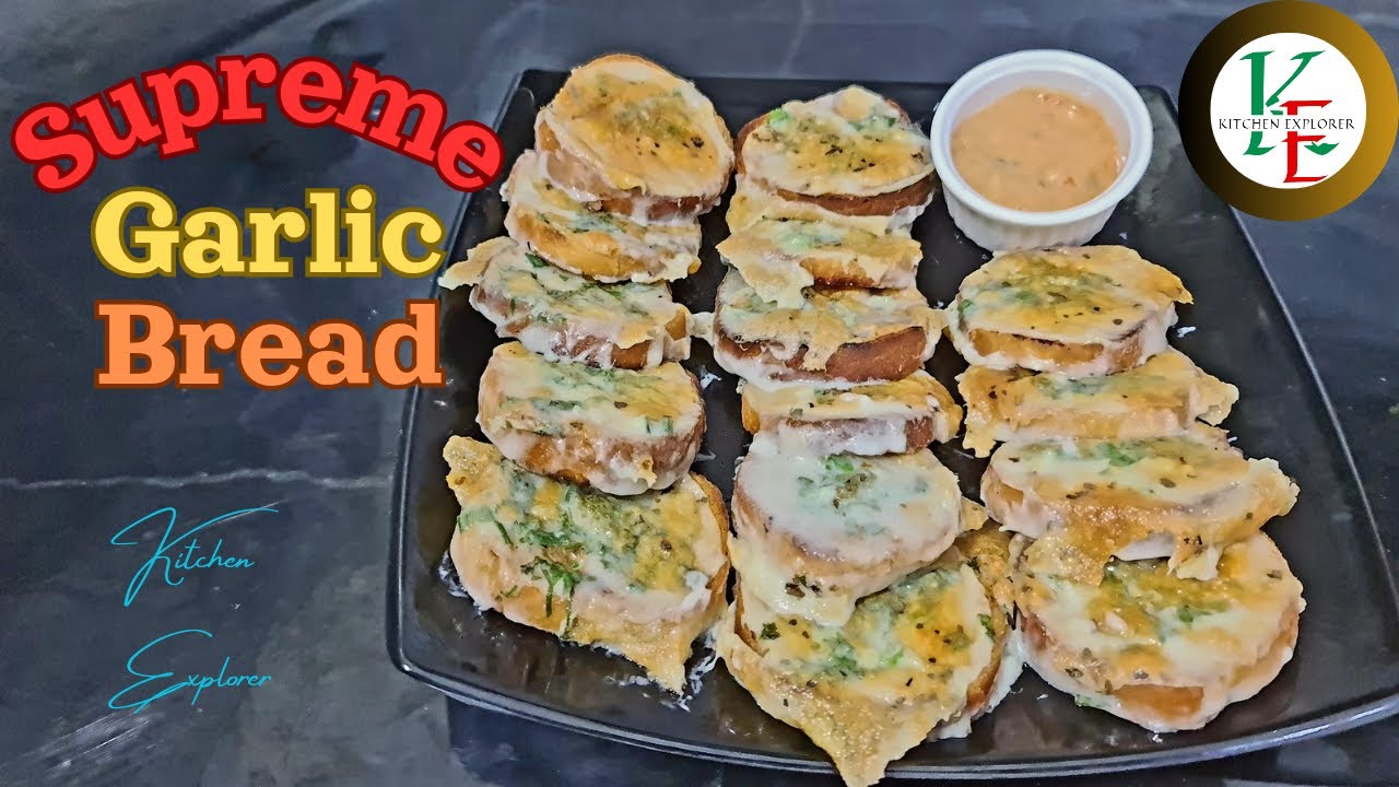 Supreme Garlic Bread | PIZZA HUT Style Garlic Bread | Best Supreme ...