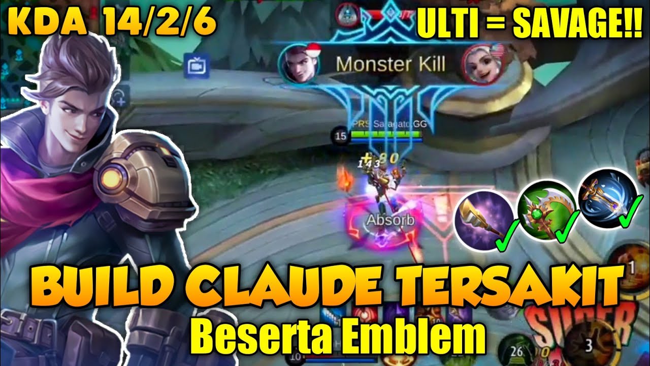 CLAUDE BUILD ITEM TERSAKIT 2020,ULTINYA JADI SAKIT BANGET!! - YouTube