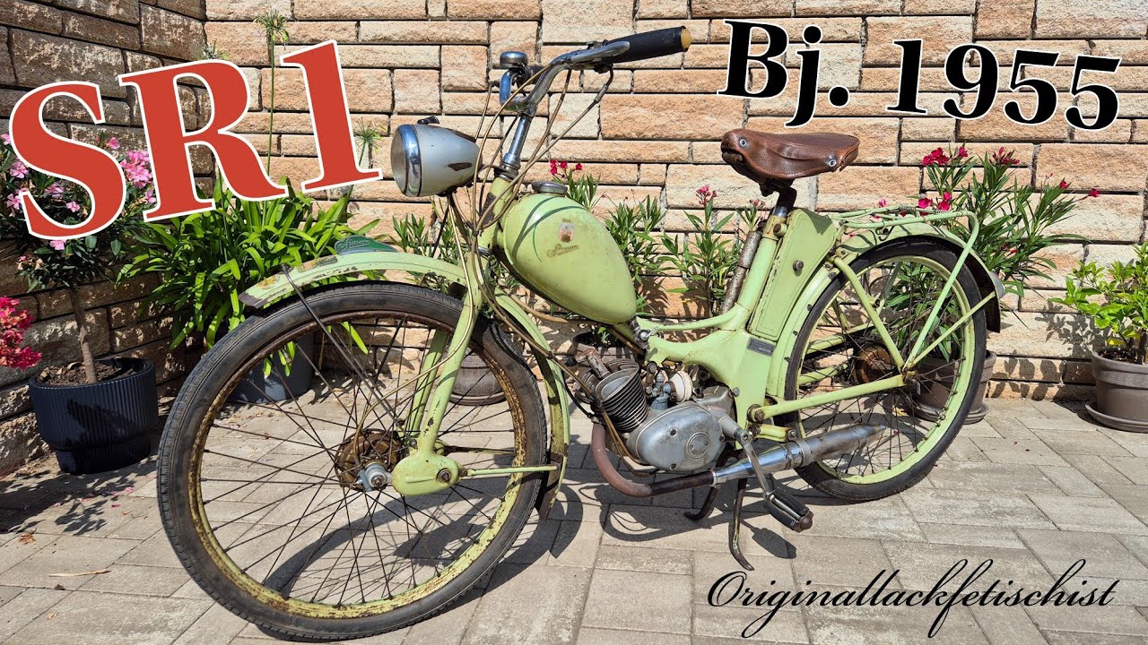 Originallackfetischist - Simson SR1 Baujahr 1955 Lindgrün - YouTube