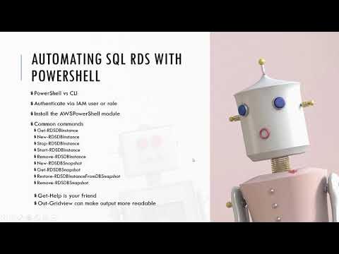 Automating SQL RDS With PowerShell - YouTube