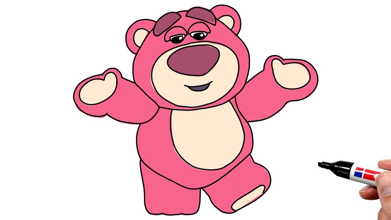 How to Draw Lotso the Bear From Toy Story 3 - YouTube