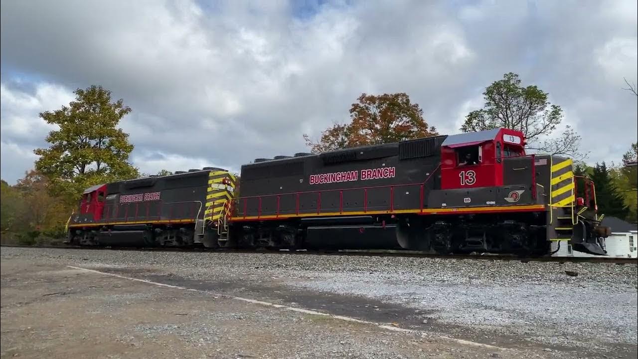 Awesome Nathan K5LA Train Horn on Buckingham Branch Geep No. 13! - YouTube