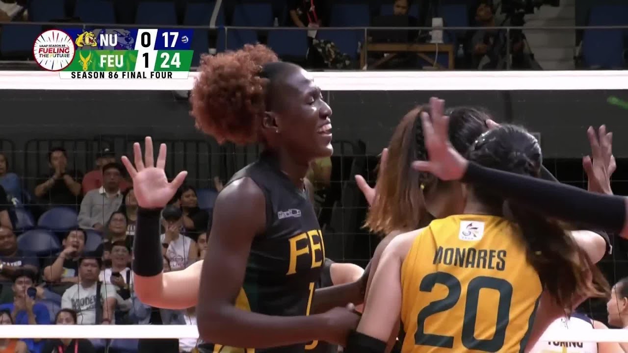 Jean Asis, Faida STAMPEDING for FEU vs NU | UAAP SEASON 86 WOMEN’S ...