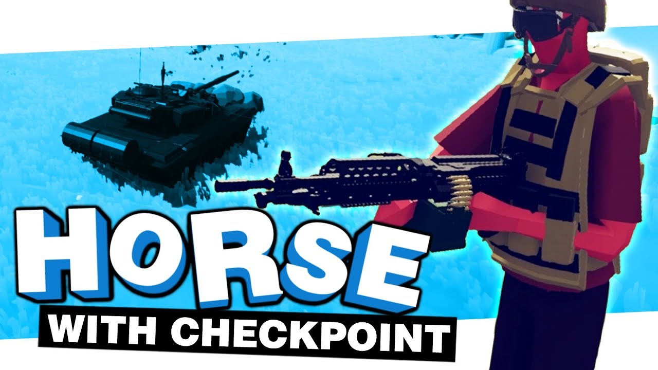 HORSE VS CHECKPOINT REMATCH | TOTALLY ACCURATE BATTLE SIMULATOR - YouTube