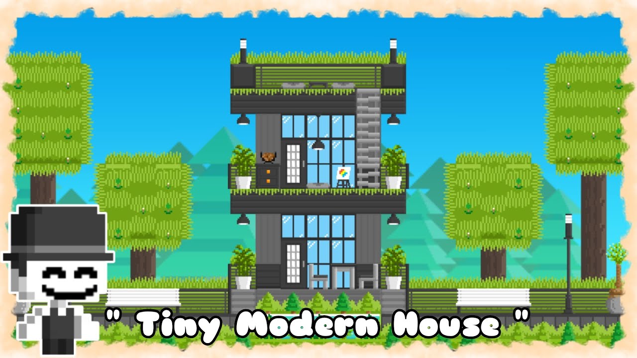 『🏡』 Tutorial cara membuat " Tiny Modern House " || Boku Boku - YouTube