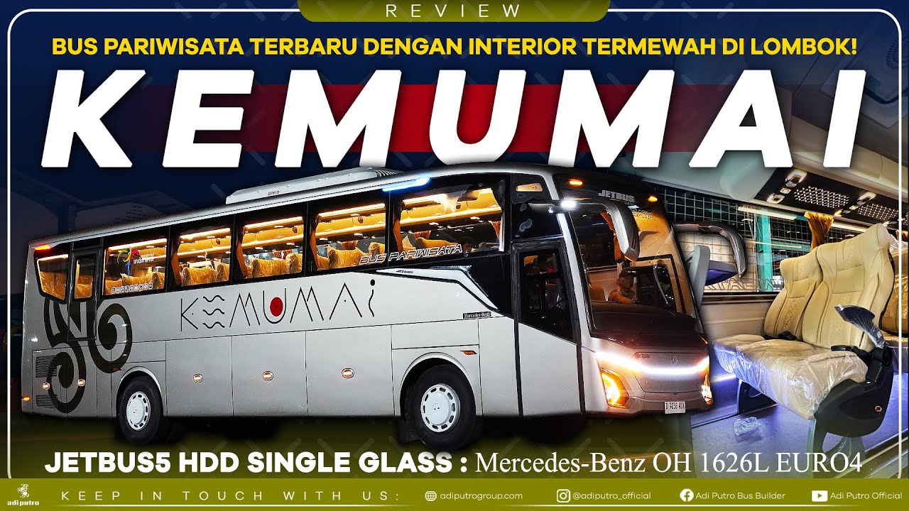 RECOMMENDED!! Jetbus5 HDD Single Glass PO Kemumai : Bus Terbaru dengan ...