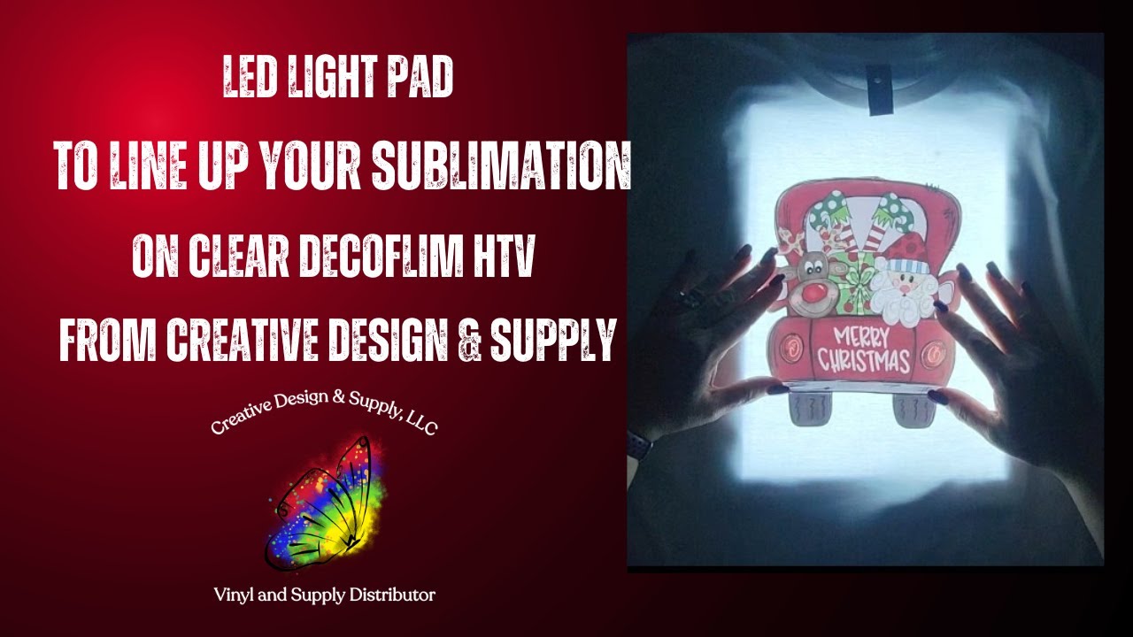 LED Light Pad to Line Up Your Sublimation on Clear DecoFlim HTV From ...