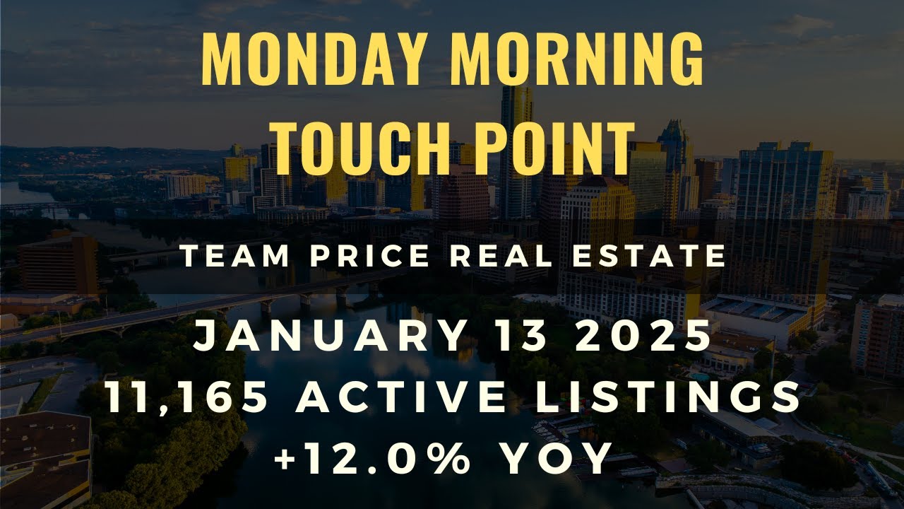 01/13/25 : Monday Morning Touch Point : Recap : 11,165 Active Listings ...