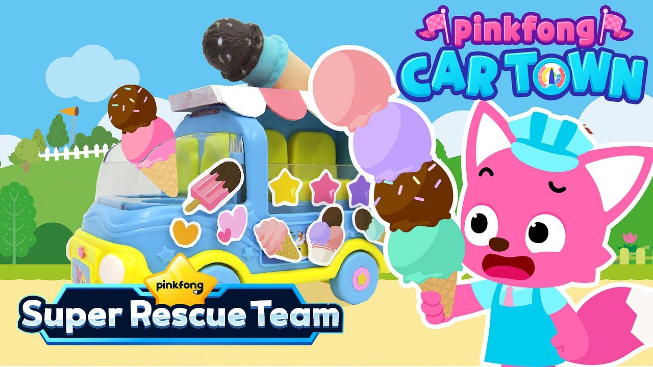 Pinkfong's Ice cream truck | Car Town Series | Pinkfong Super Rescue ...