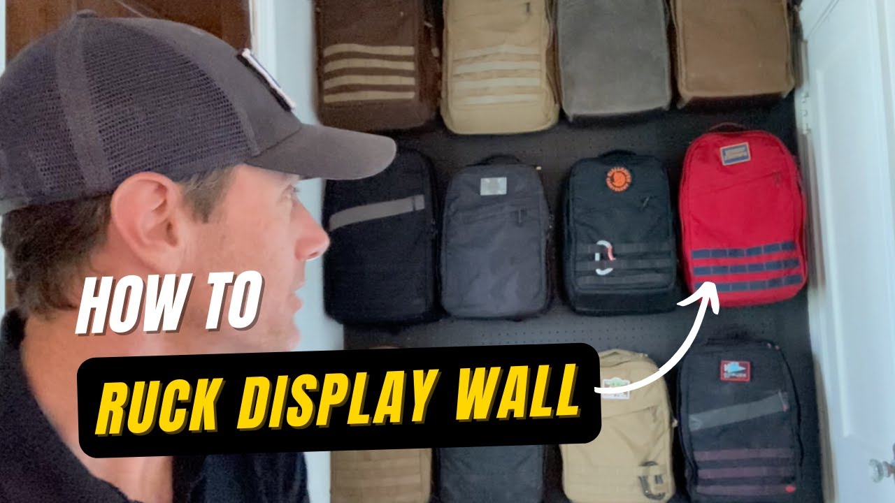 Building a Ruck, Bag, or Backpack Display Wall - YouTube