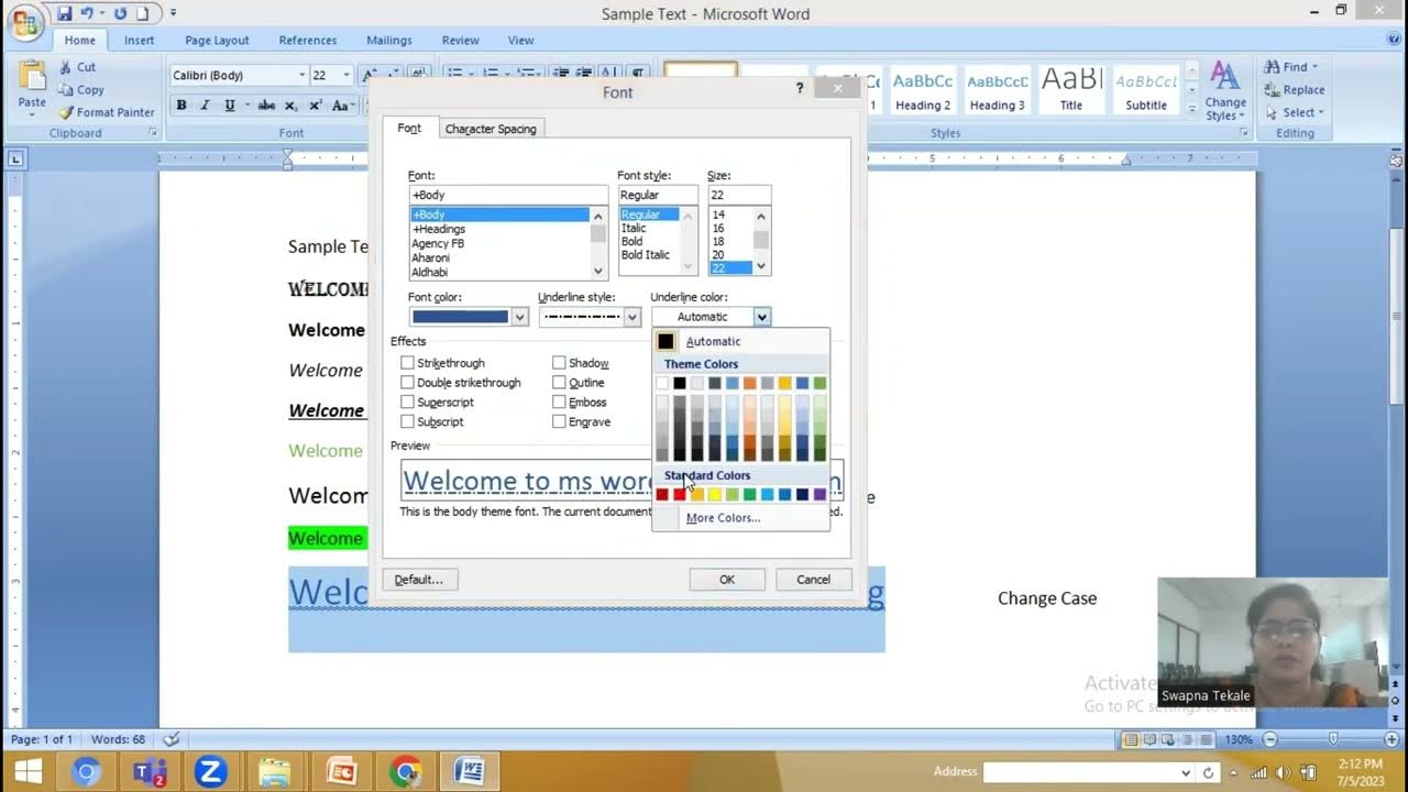 MS Word Lecture 2 - YouTube