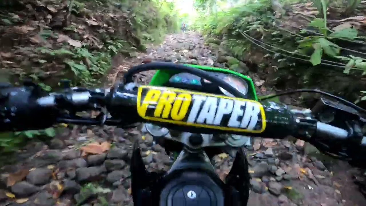 KLX 150BF first Trail | First Drop - YouTube