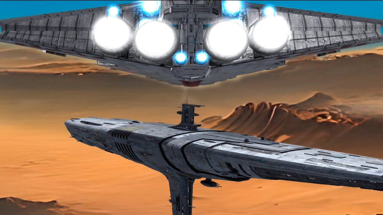 Profundity Fleet vs Venator Fleet - Star Wars Empire at War - YouTube