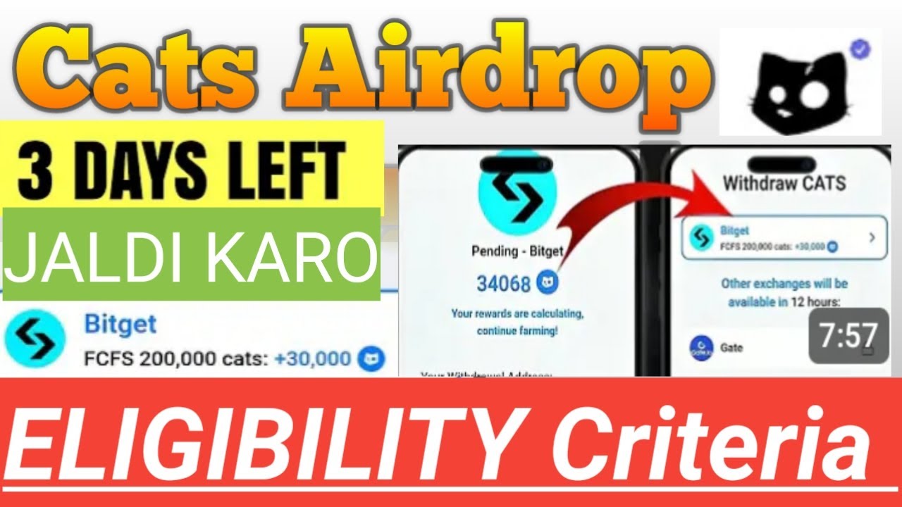 Cats Airdrop Deposit to exchange | Cats Airdrop | Cats Airdrop Listing ...