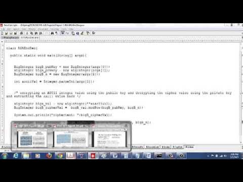 Java Code for RSA Encryption and Decryption - YouTube