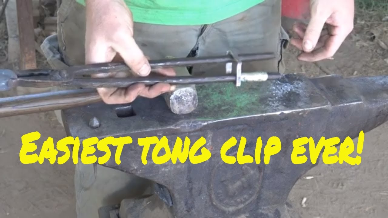 How to make a simple tong clip - YouTube