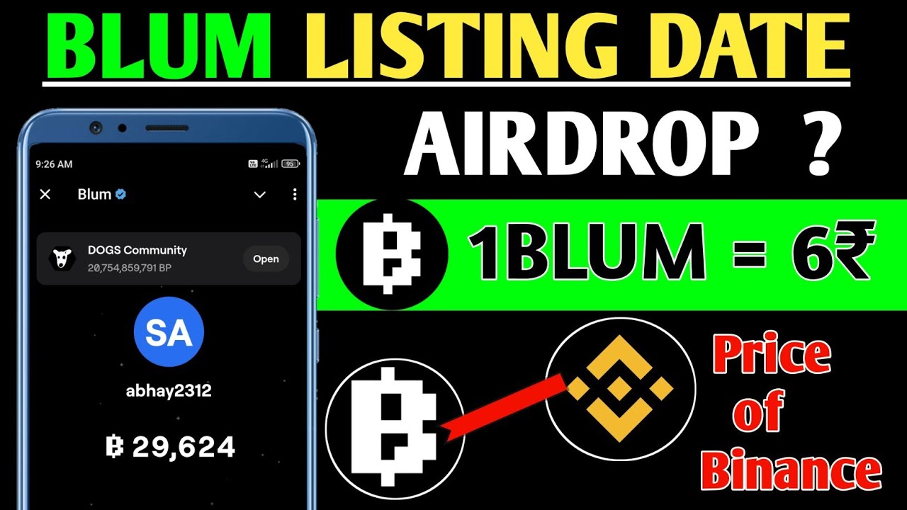 🤑 Blum Airdrop Final date | Listing news & Price Prediction | blum airdrop withdraw - YouTube