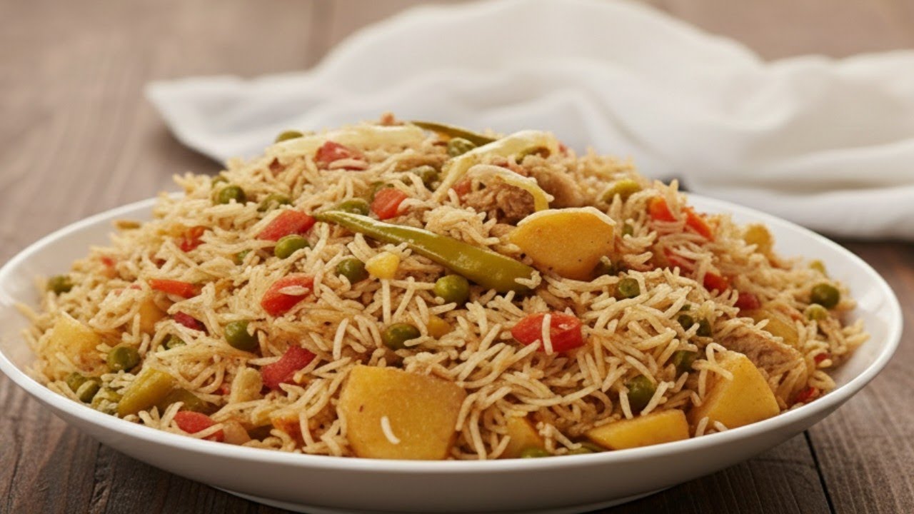 New Mix Vegetable Pulao Banana ka Tarika l Veg Yakin pulao recipe by ...