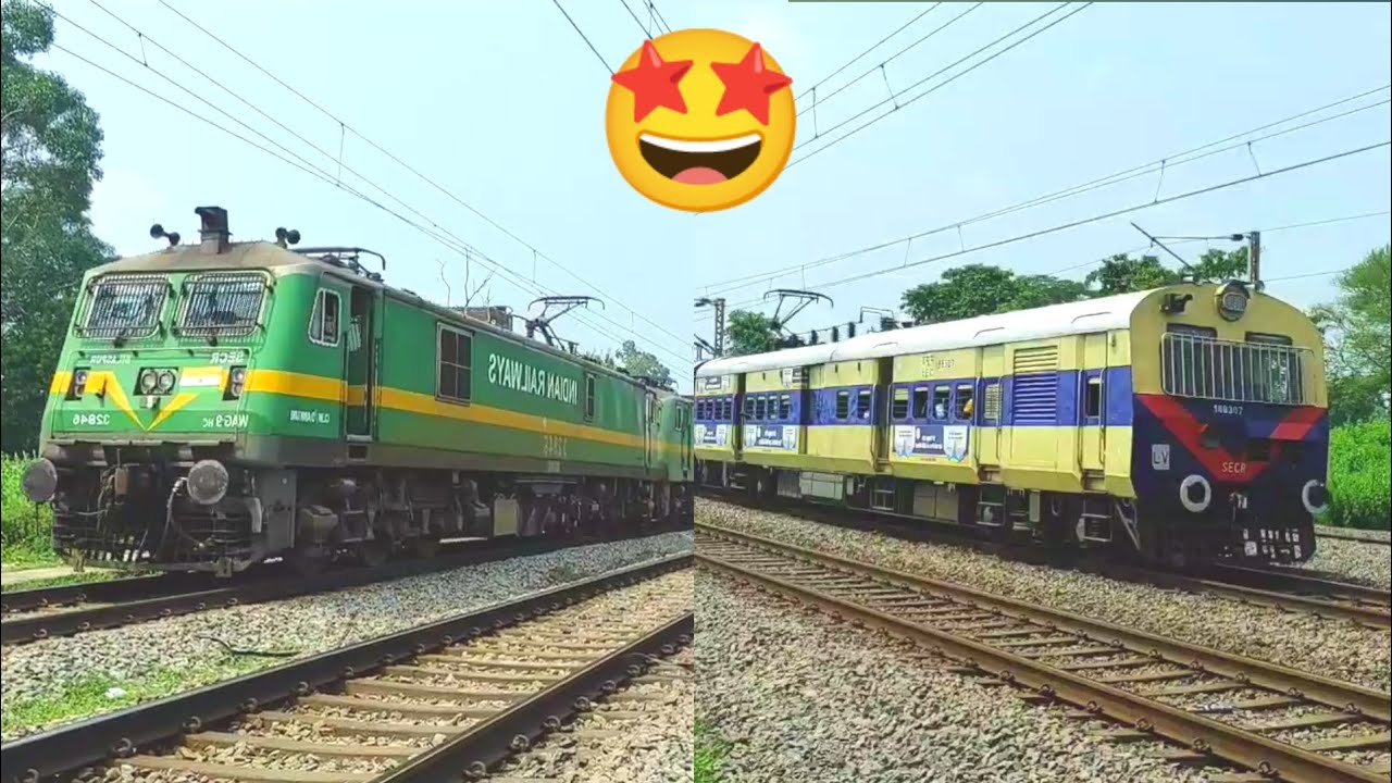 Super amazing train running track road speed up | Indian railway ...
