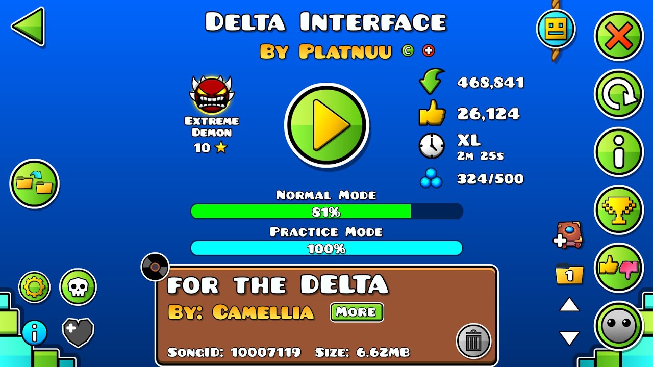[LIVE] Delta Interface 81% (BLACK BLIZZARD 100%) | Geometry Dash - YouTube