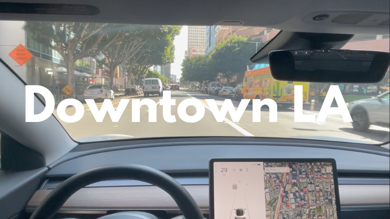 Drive around LA in a Tesla Model 3 DAY EDITION ☀️ | POV - YouTube