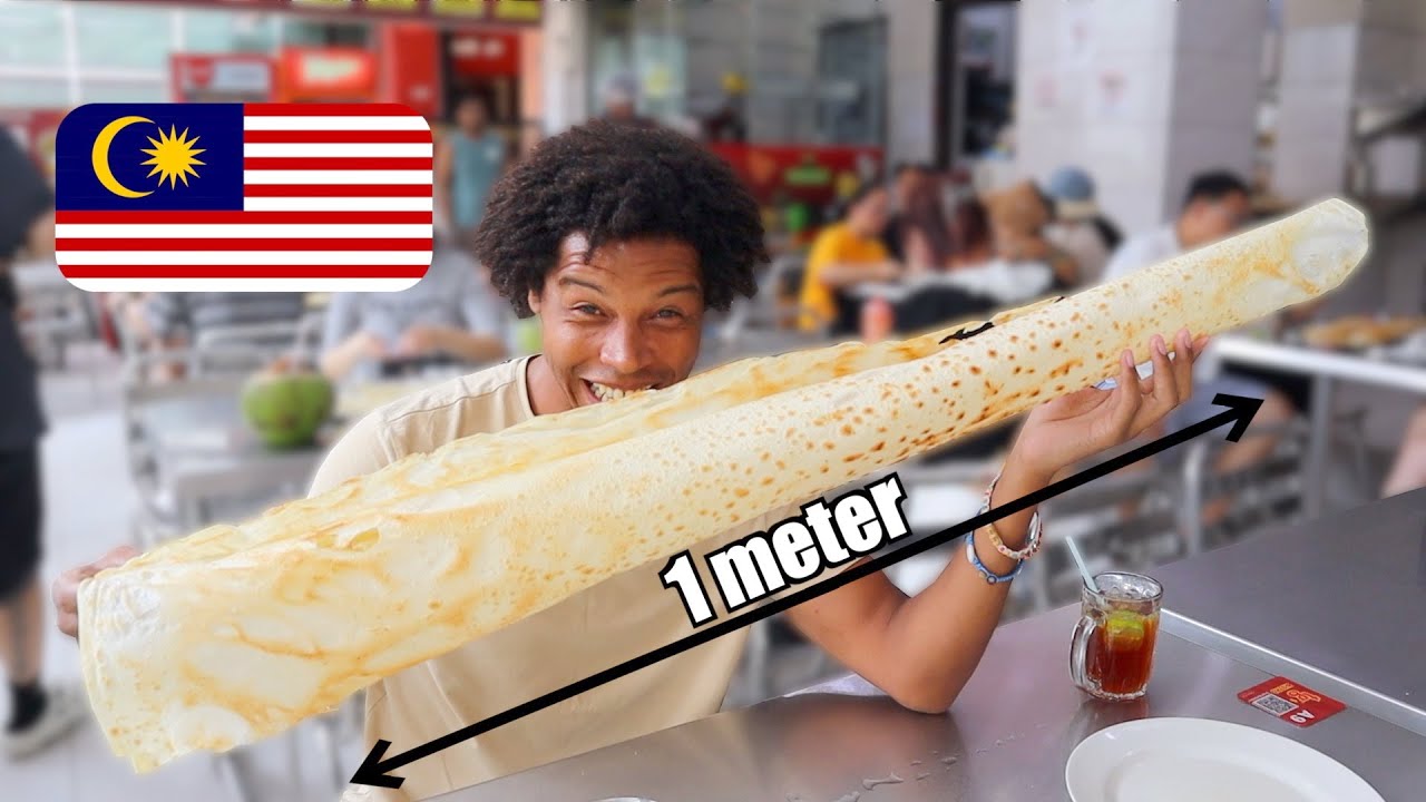 I Ate The TALLEST Roti In The World | Roti Tisu - YouTube