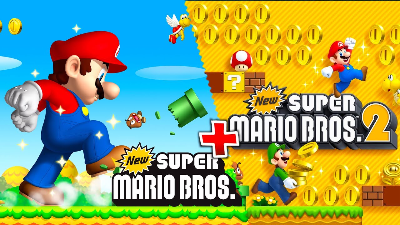 New Super Mario Bros. Ds + New Super Mario Bros. 2 - Full Game ...