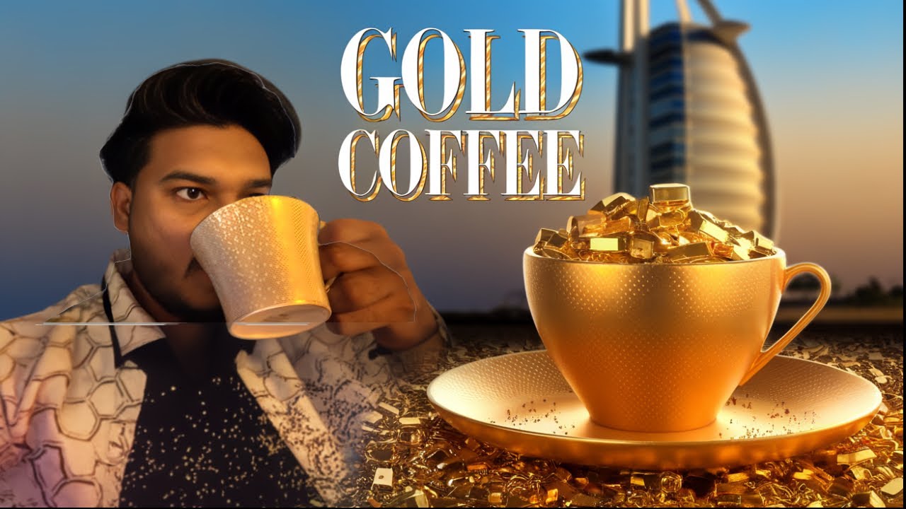 24karat gold coffee in burj al arab - YouTube