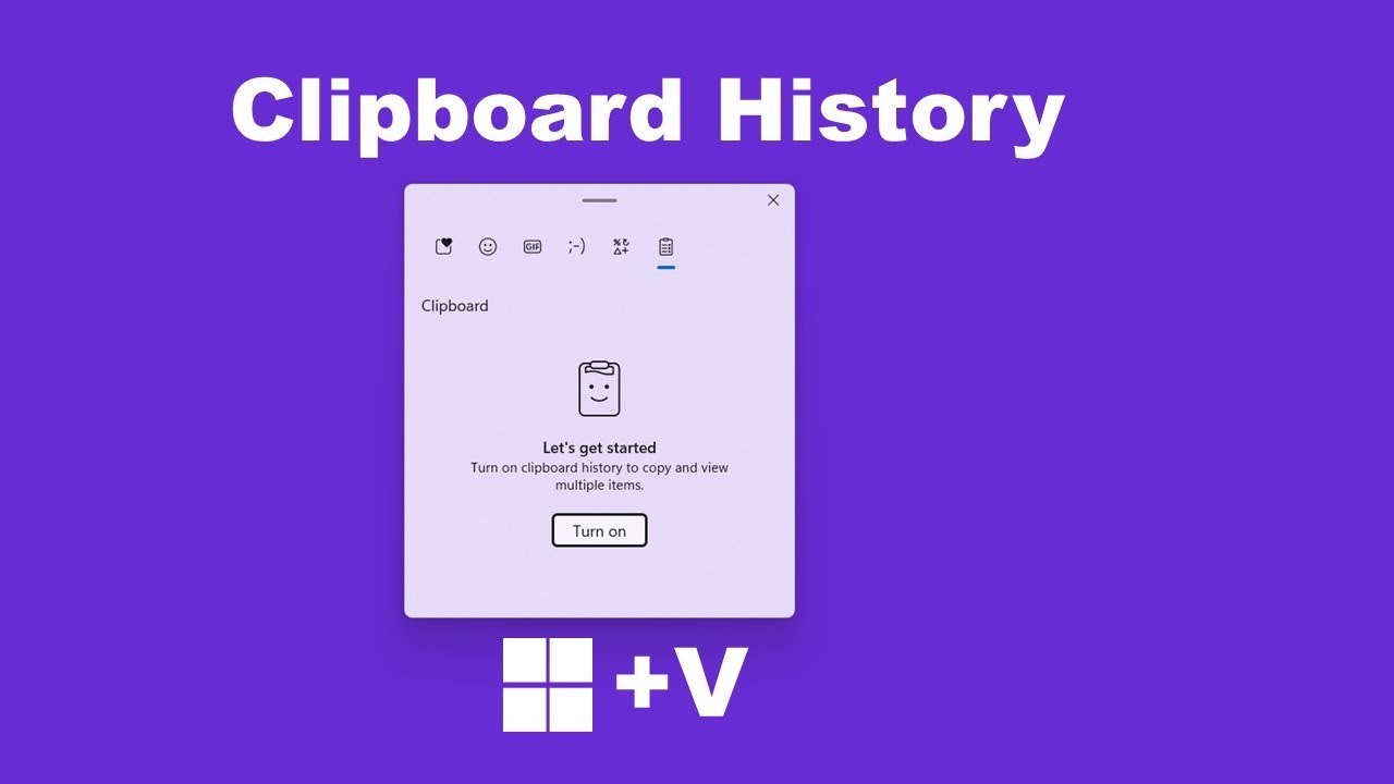 Activate and utilize clipboard history in windows - YouTube