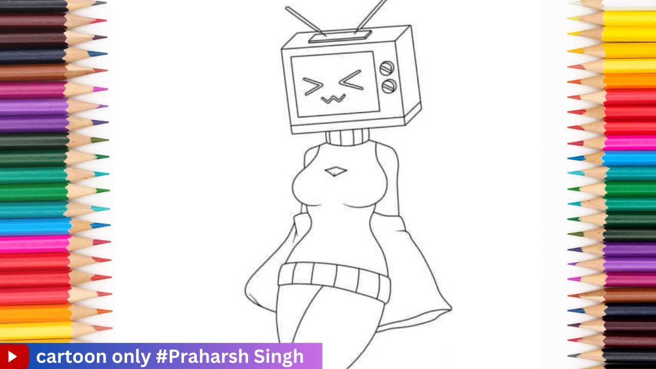 HOW TO DRAW TV WOMAN | Skibidi Toilet - Easy Step by Step Drawing - YouTube