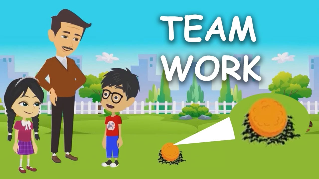 Good team work and bad team work | Cartoon for kids | Moral stories ...