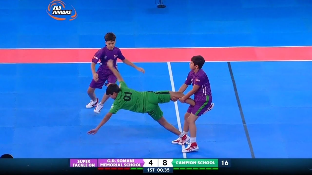 G.D. Somani Memorial School vs Campion School QF4 Kabaddi Match ...