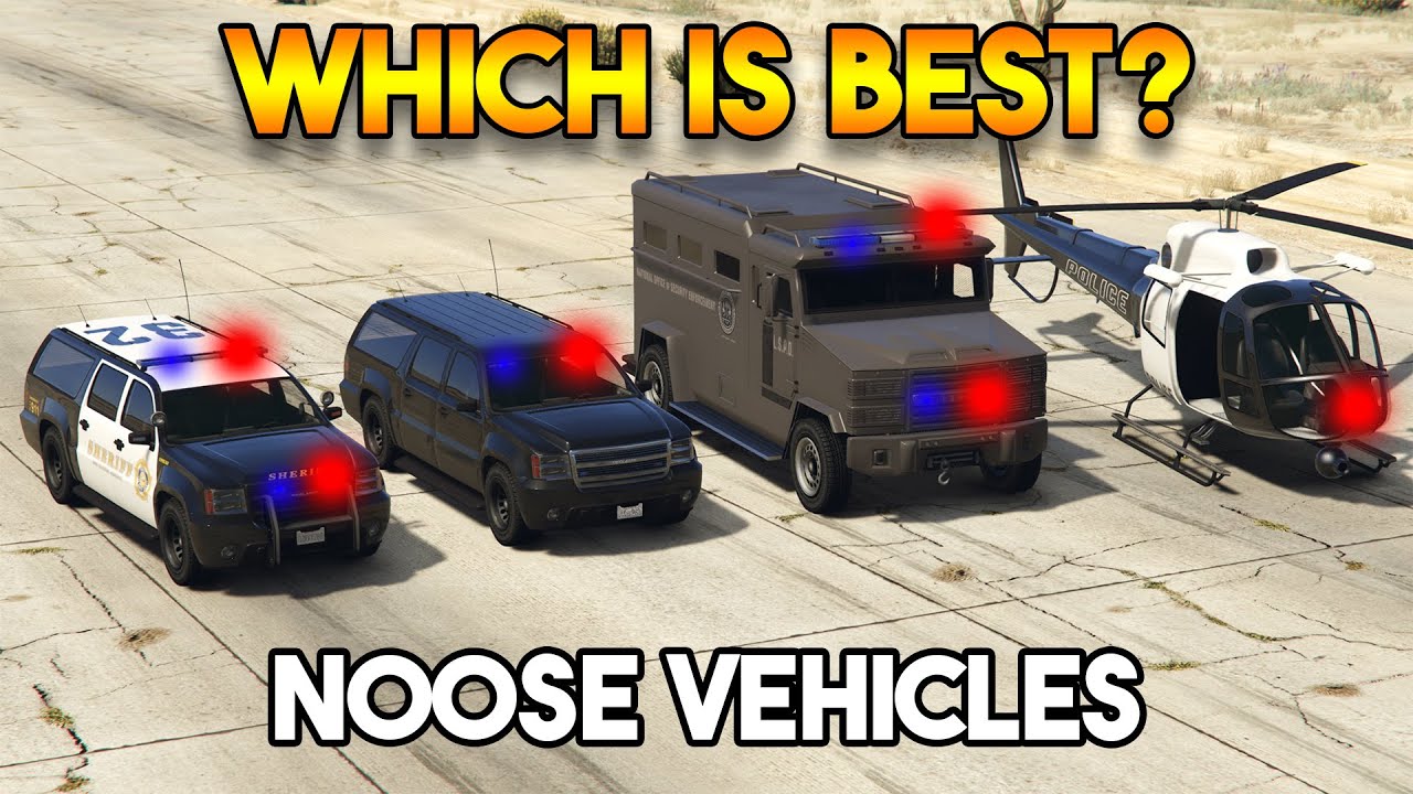 GTA 5 - WHICH IS BEST NOOSE POLICE VEHICLES? - YouTube