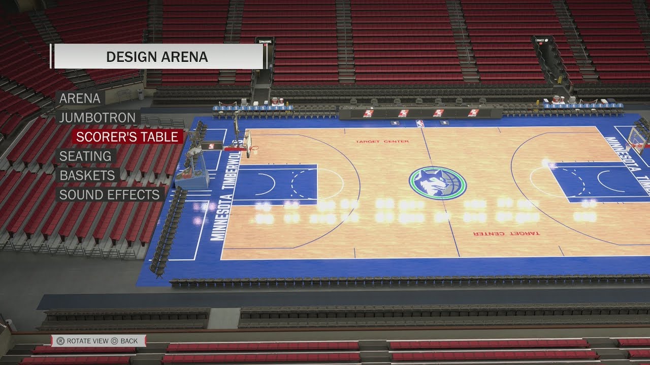 NBA 2K18 Arena Creation: Minnesota Timberwolves 1990 - 1996 (Target ...